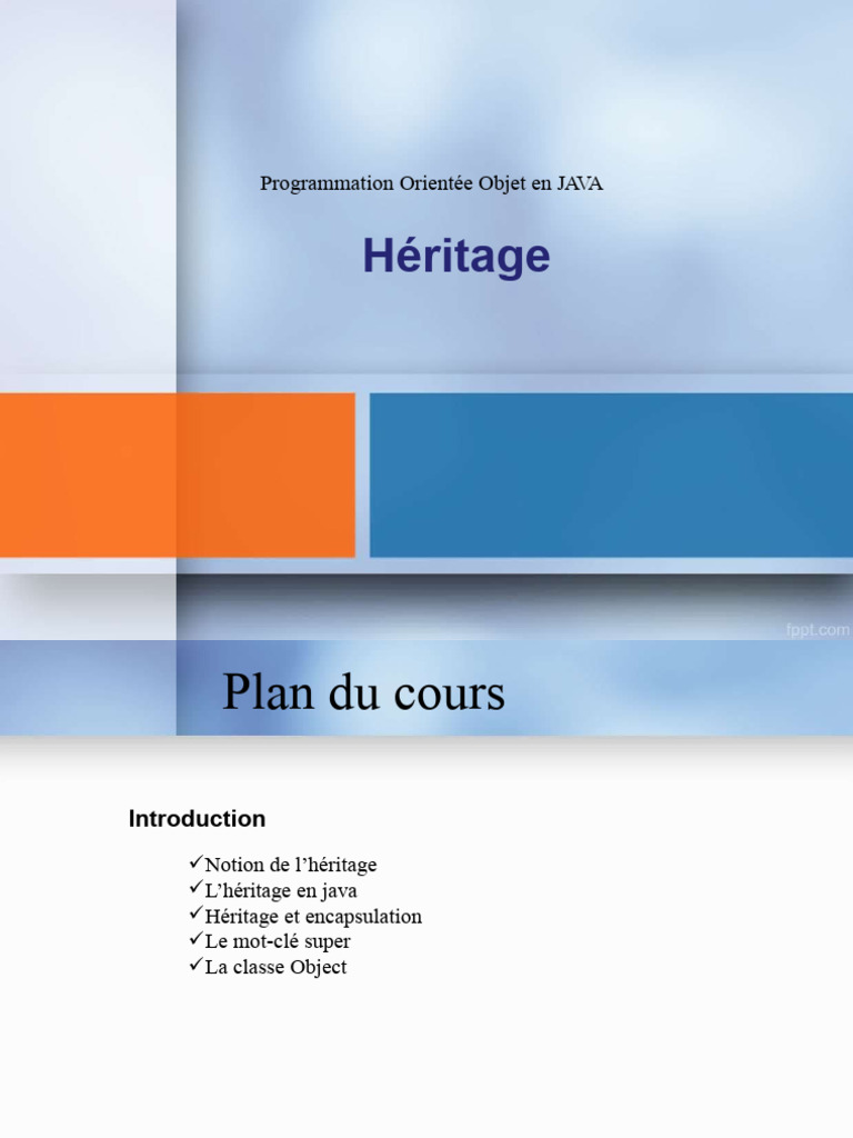 Chapitre 4 Heritage en JAVA | PDF | Programmation | Constructeur (programmation)