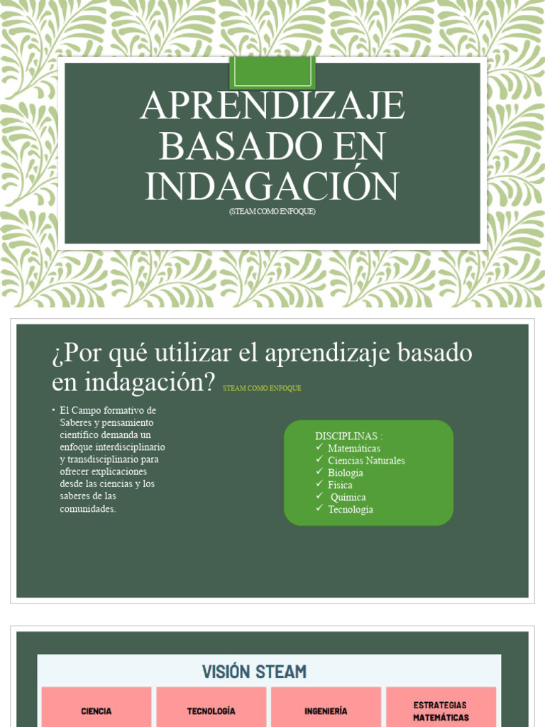 Aprendizaje STEAM Basado en Indagación | PDF | Aprendizaje | Ciencia cognitiva