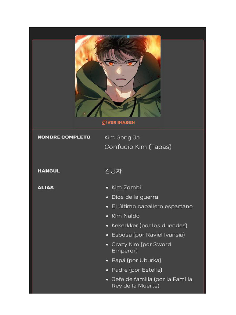 Habilidades de Kim Gong-ja | PDF