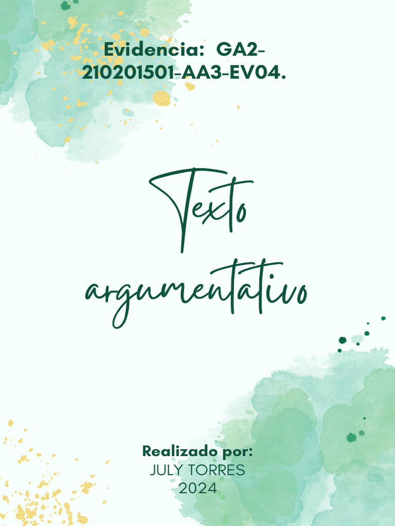 Texto Argumentativo July Torres | PDF