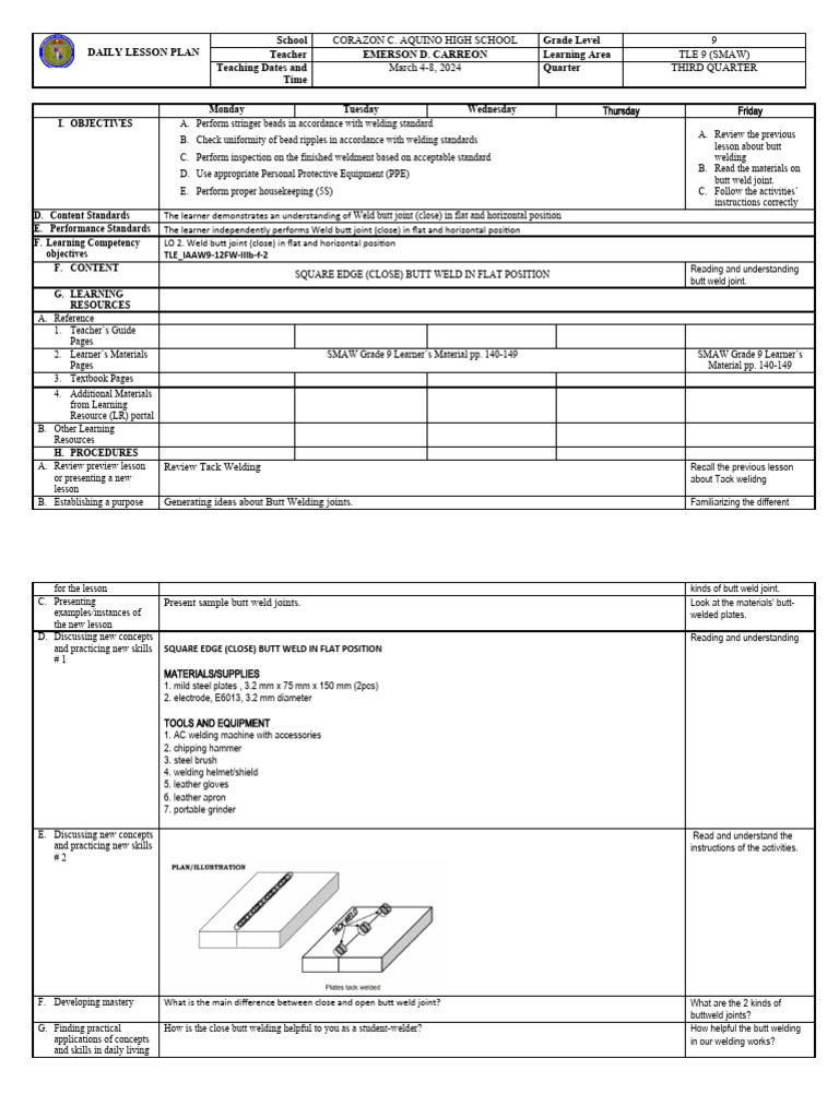 Smaw 9 Butt Welding | PDF