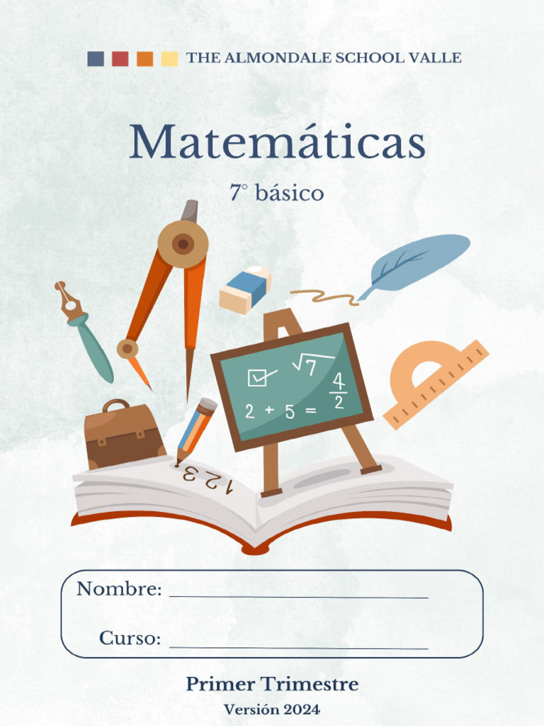 Matematica 7 Basico I Trim 2024 | PDF | Sustracción | Matemáticas