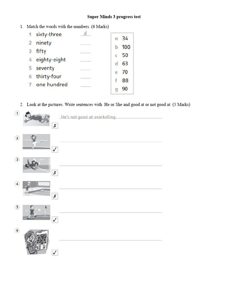 Superminds 3 Test | PDF