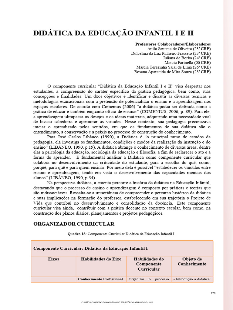 Currículo Base - Caderno 6 (Atualizado) | PDF | Pedagogia | Aprendizado