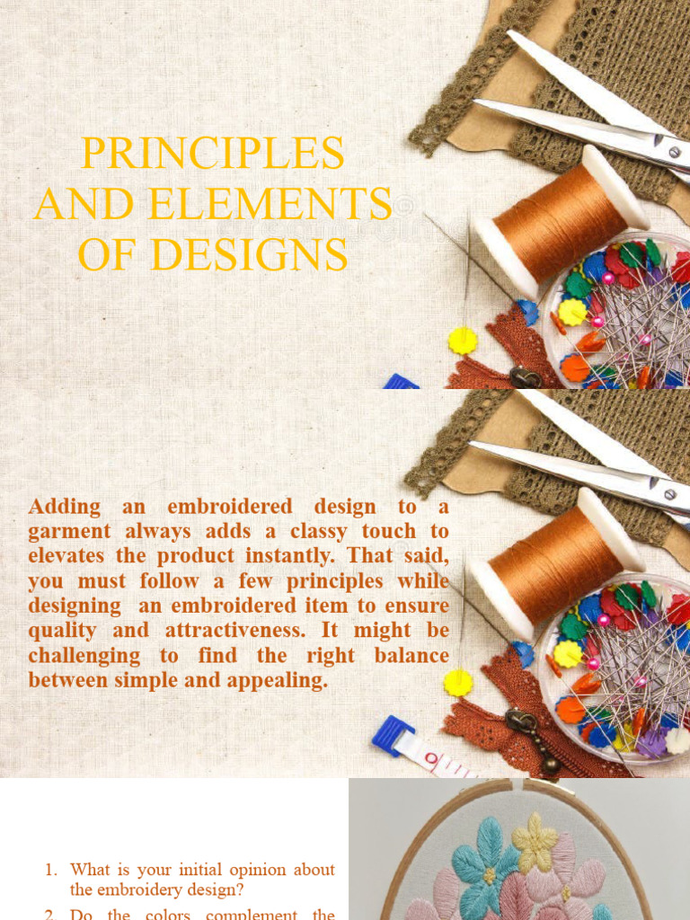 Principles and Elements of Designs | PDF | Artistic Techniques ...