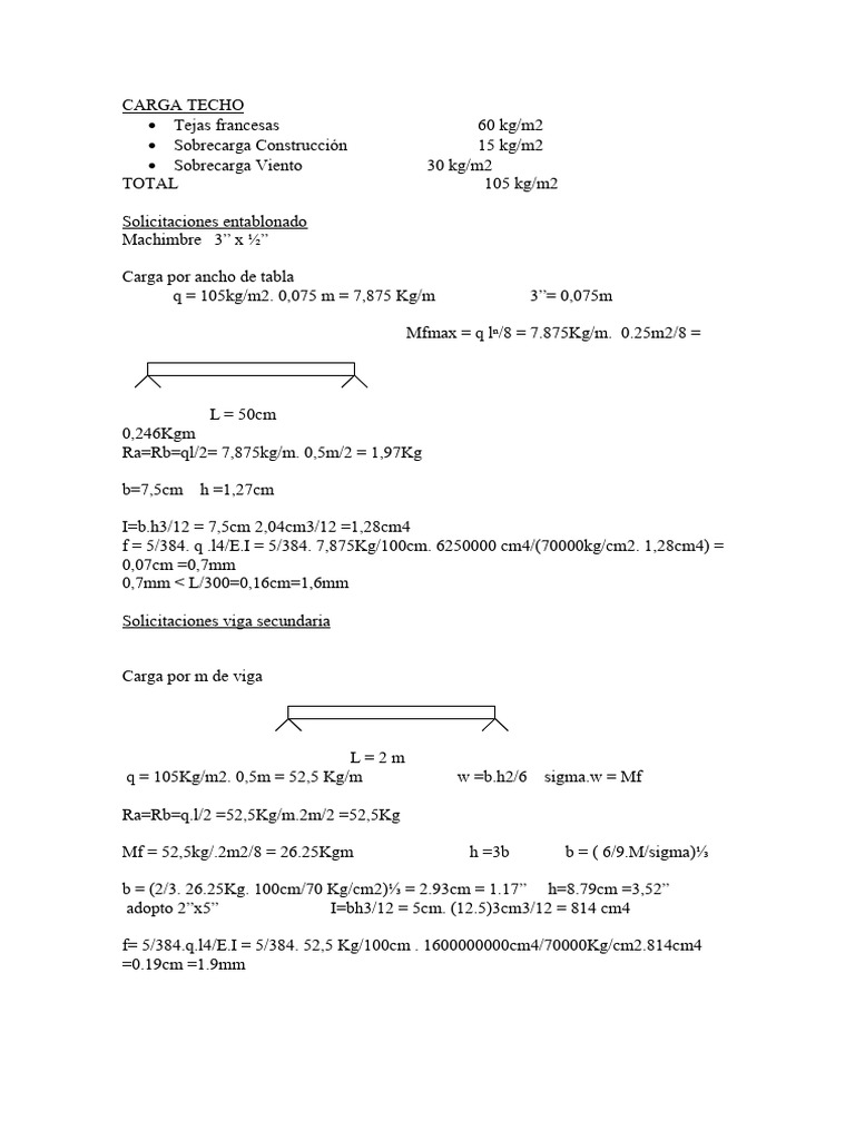 Calculo Estructura | PDF