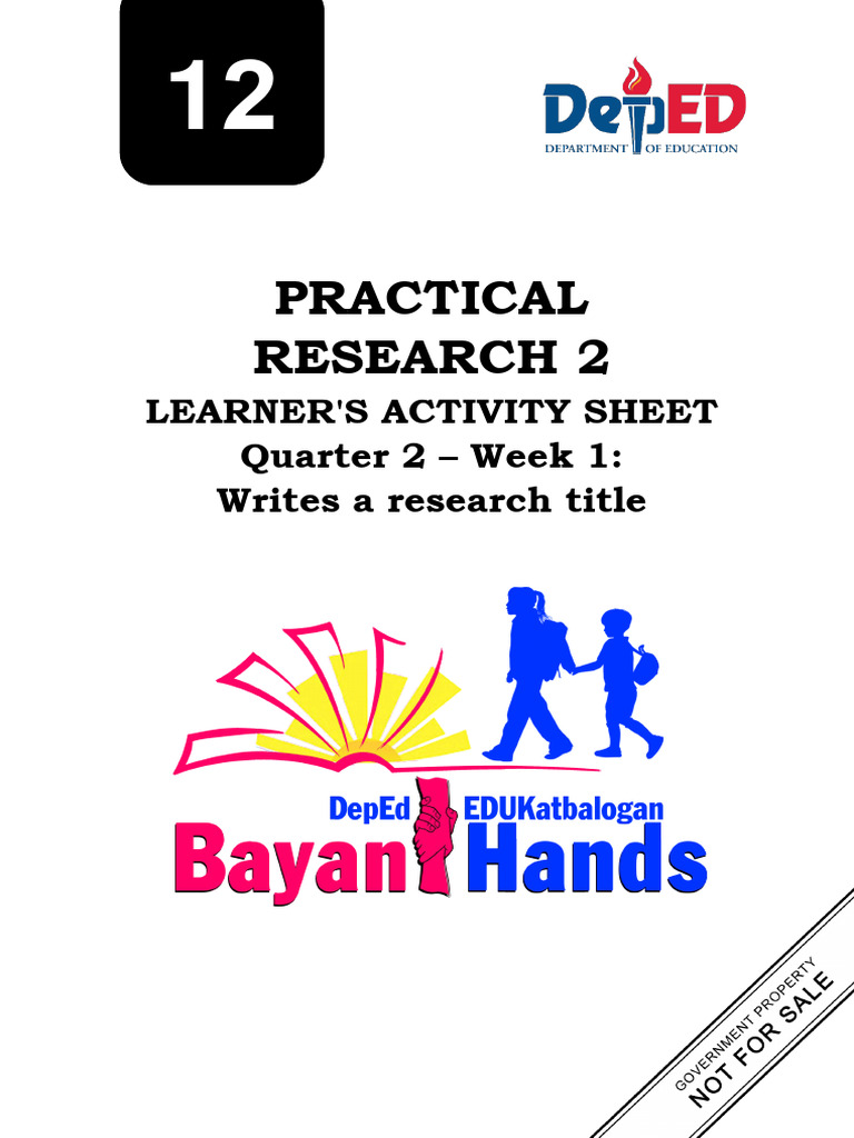 LAS G12 Q2 Week1 Practical Research | PDF | Inquiry | Cognitive Science