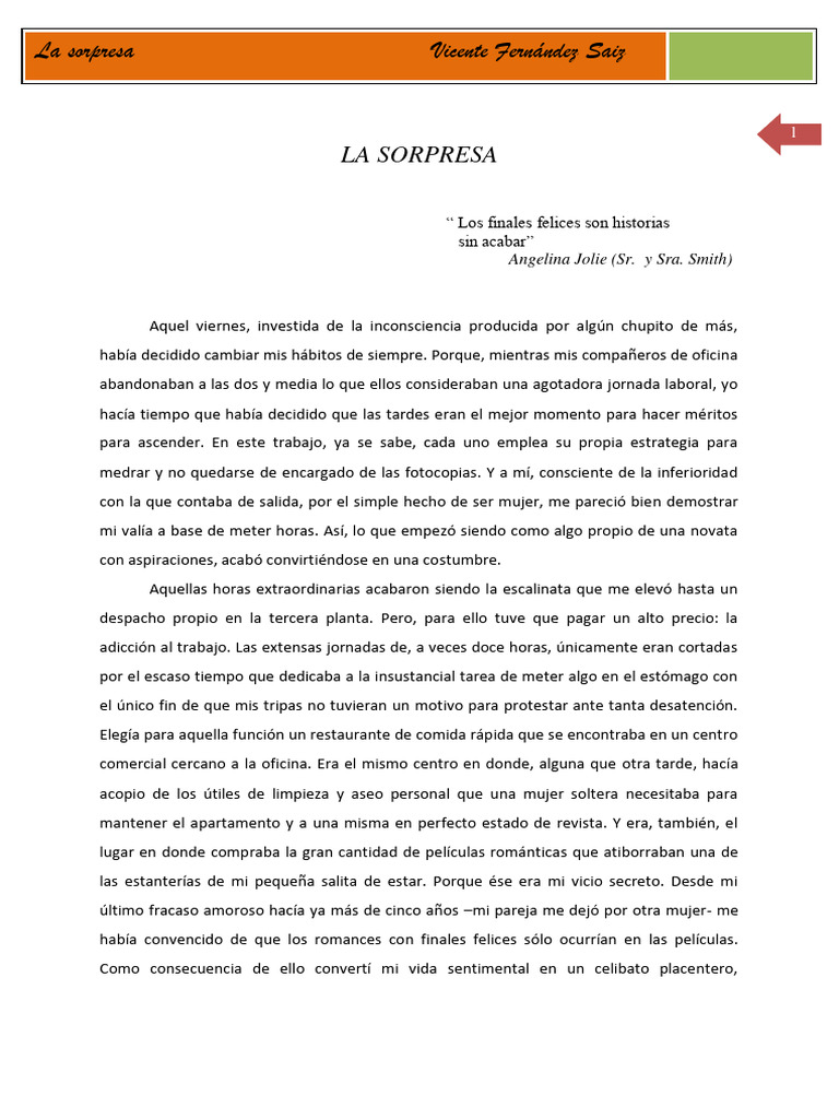 La Sorpresa Pdf