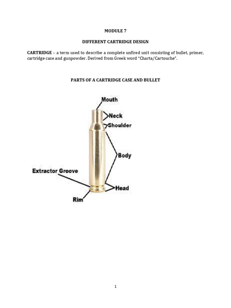 Forensic Ballistics Module 7 | PDF | Cartridge (Firearms) | Gunpowder