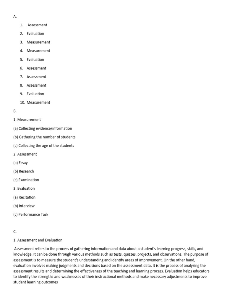 Act | PDF | Educational Assessment | Evaluation