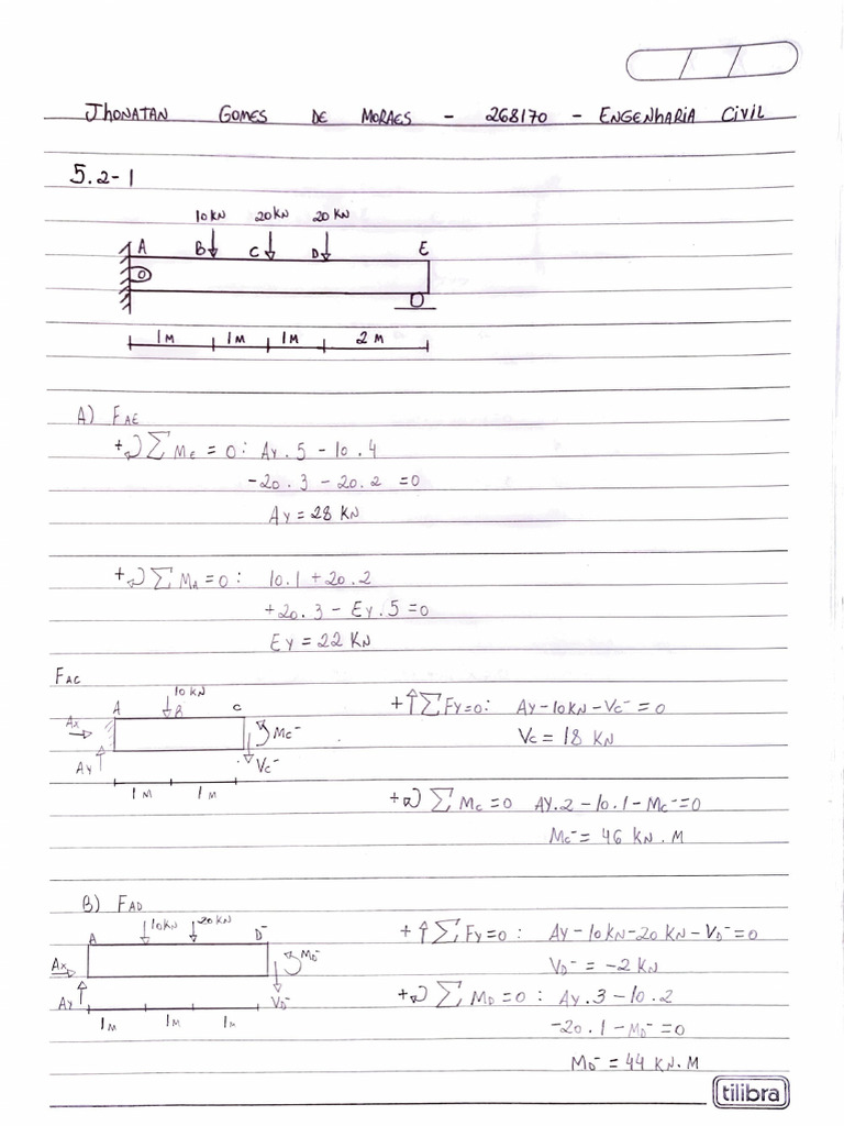 Lista Resmat 2 - Jhonatan Moraes | PDF