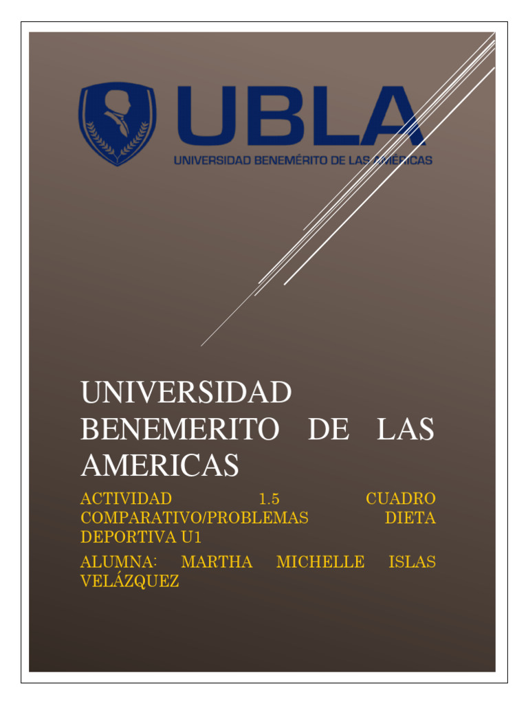 Ubla Act 1.5 | PDF | Nutrición deportiva | Comida y bebida