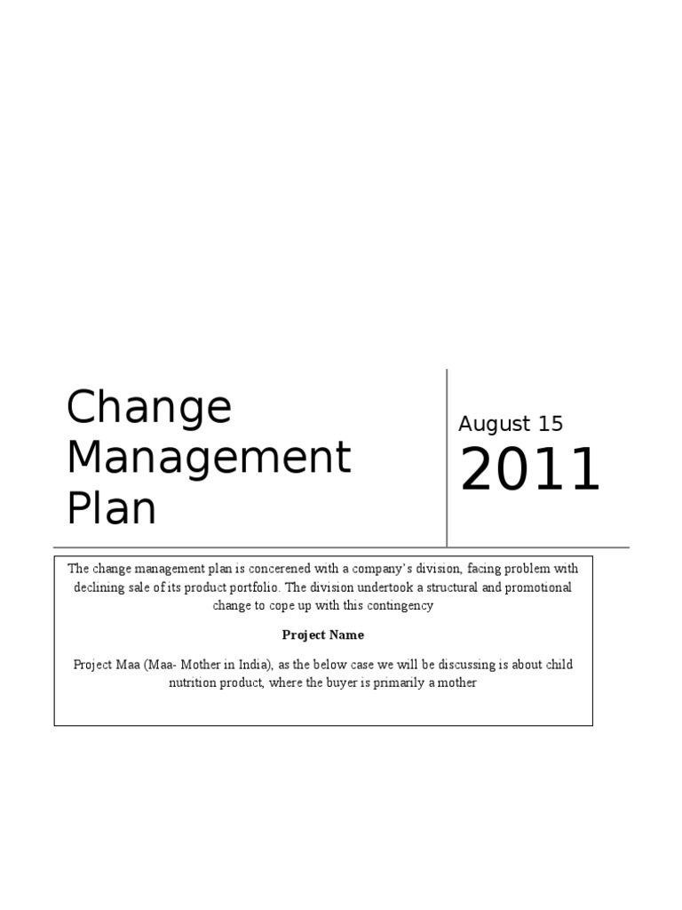 Change Management | PDF | Sales | Brand