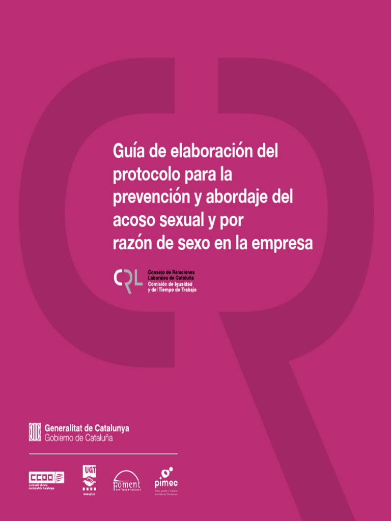 Guia Protocol Assetjament CAST Interactiu DEF | PDF | Acoso sexual | Derecho laboral
