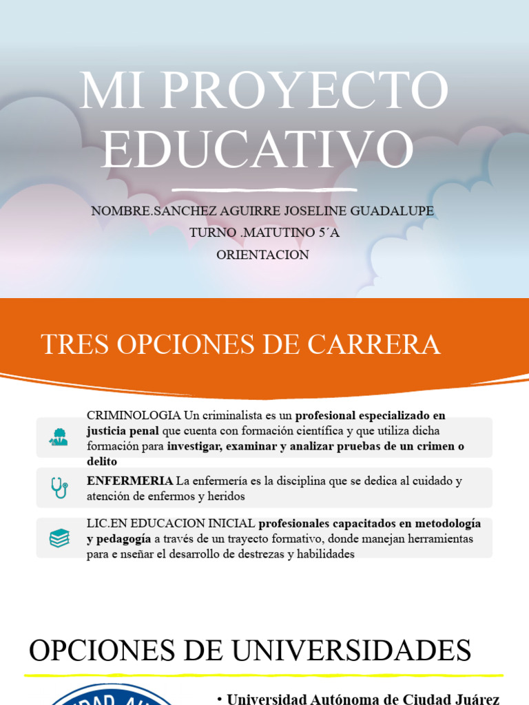 Mi Proyecto Educativo | PDF | Salud y bienestar