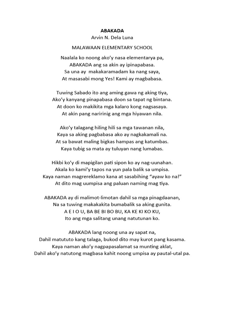 ABAKADA | PDF