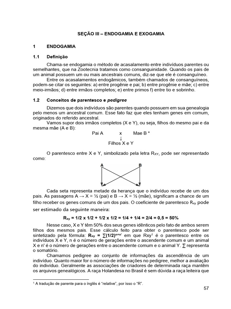 4 - Endogamia e Exogamia-1 | PDF
