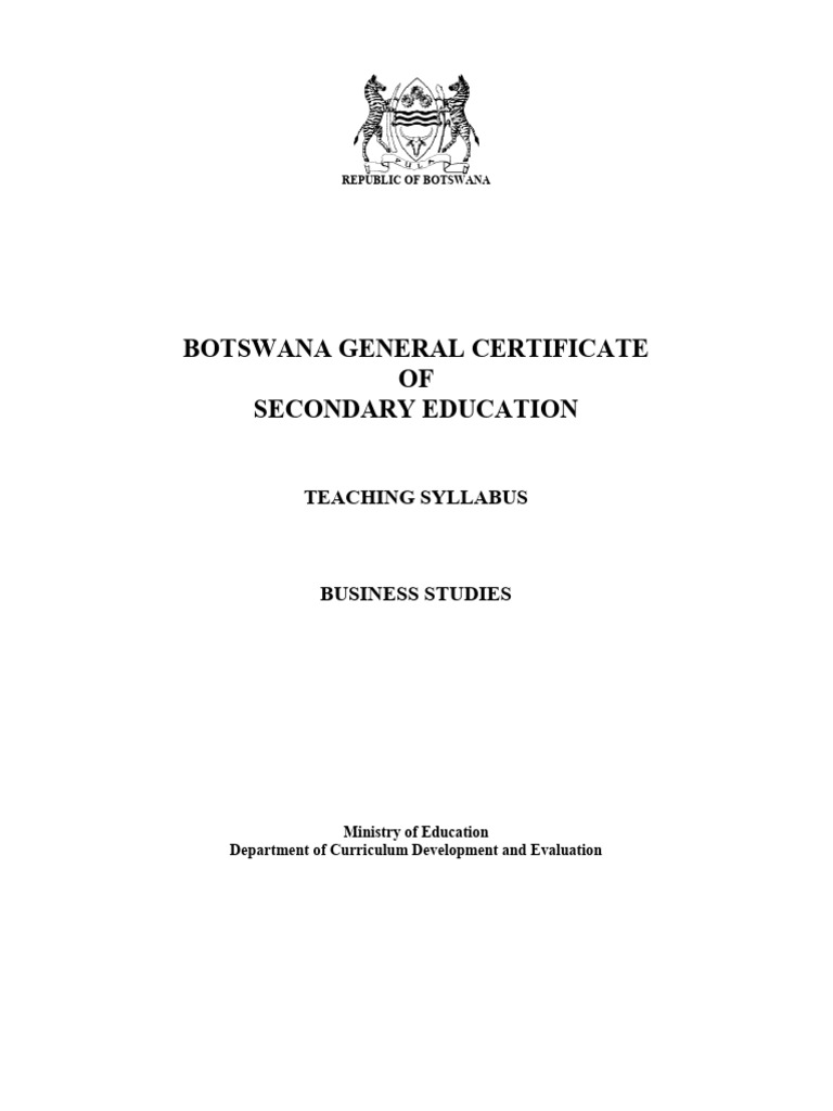 Business Studies | PDF | Educational Assessment | Learning