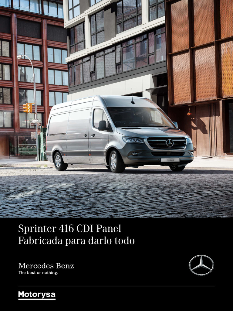 Ficha Tecnica Sprinter 416 Cdi Panel | PDF | Eje | Sistema de freno antibloqueo