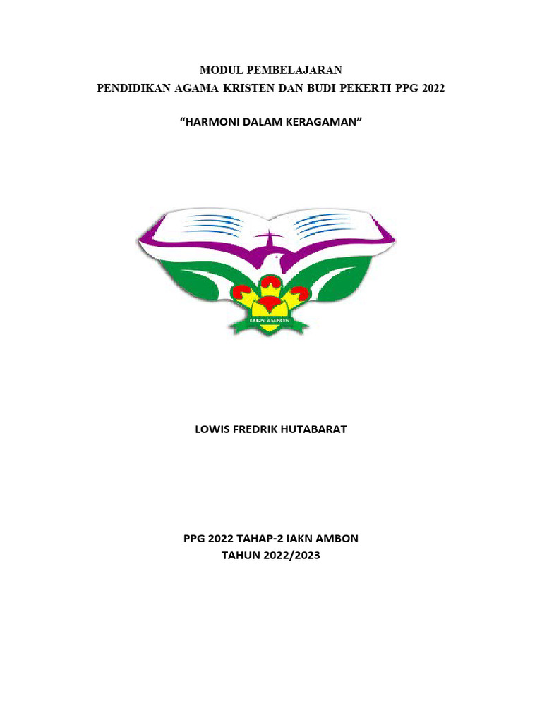 Modul PPG: Harmoni dalam Keragaman | PDF