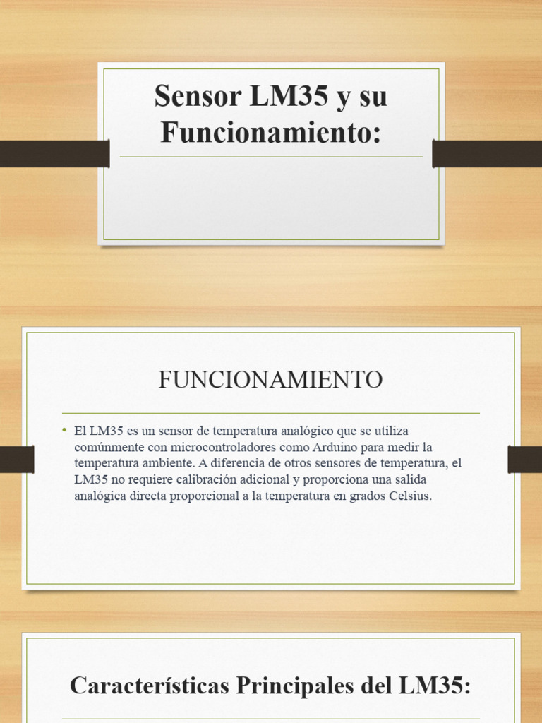 Sensor LM35 y Su Funcionamiento | PDF