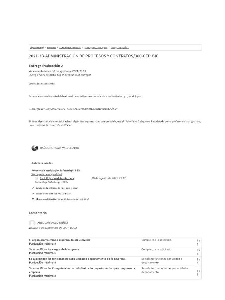 Retroalimentacion Taller | PDF