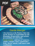 Definition of Garde Manger, Hierarchy in Garde Mange | PDF | Garde ...