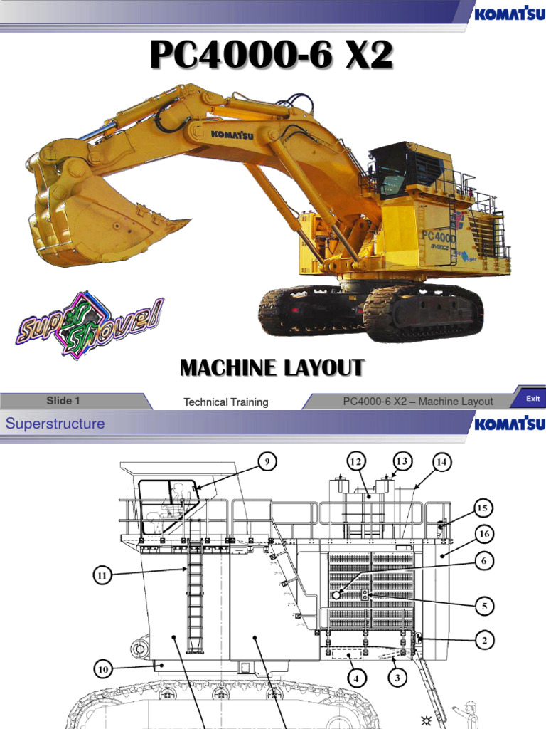 PC4000-6 X2 Machine Layout | PDF | Machines | Mechanical Engineering