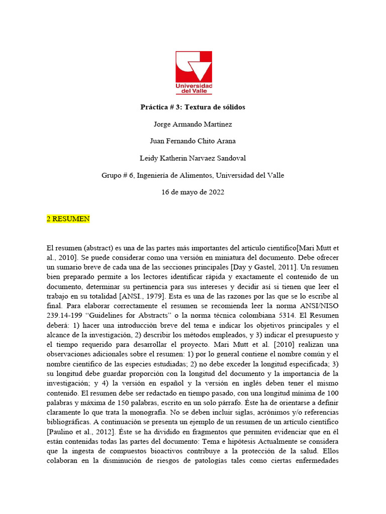 Informe # 3 Textura | PDF