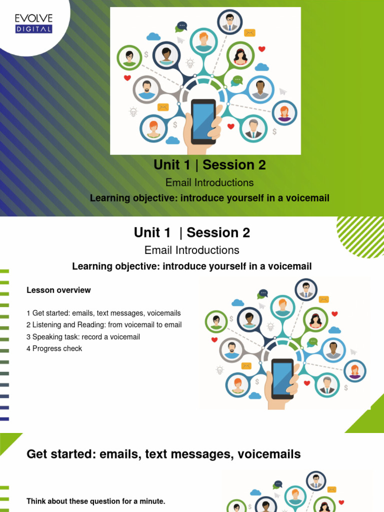 Unit 1 - Session 2: Email Introductions | PDF