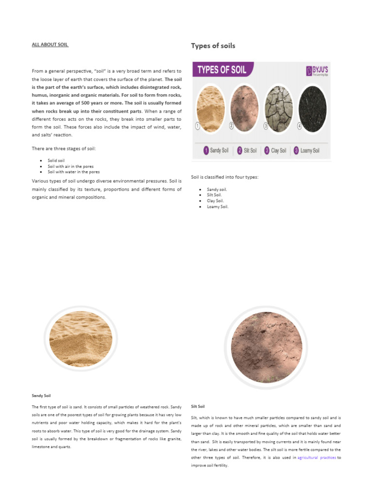 All About Soil | PDF
