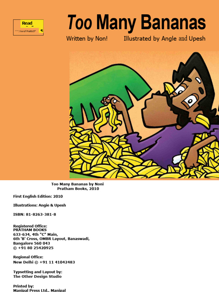 Too Many Bananas English | PDF
