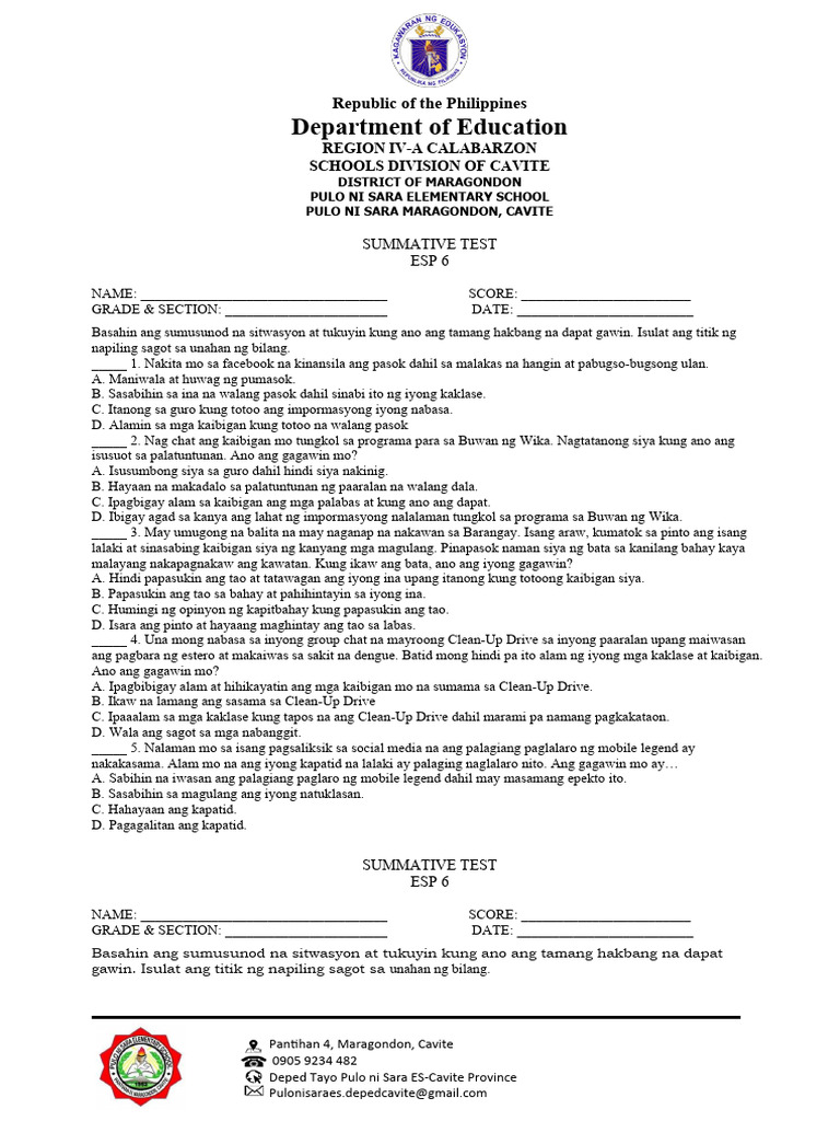Summative-Test | PDF