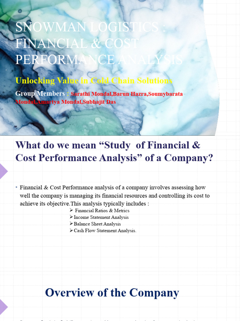 Snowman Logistics | PDF | Logistics | Expense