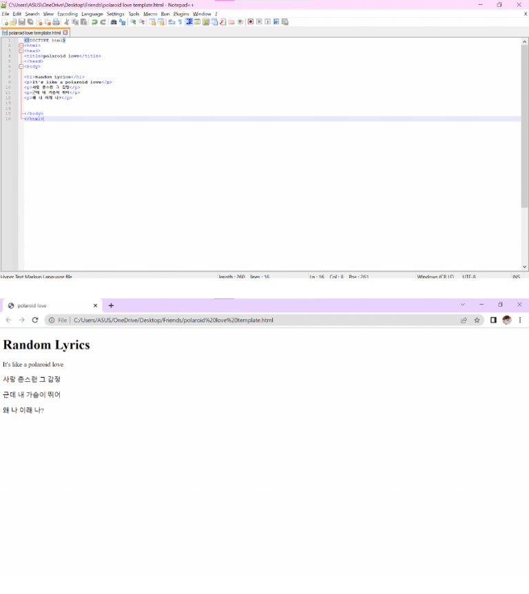 MINI TASK 4.1 BASIC HTML COMMAND - Valerie | PDF