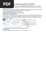 Formato APA 7 en Word: Guía Rápida | PDF