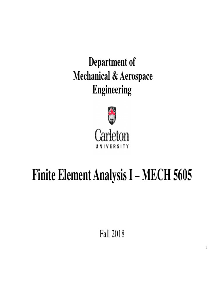 MECH5605 - 2 - 2 - Direct Approach - 1D Stress | PDF | Stress (Mechanics) | Finite Element Method