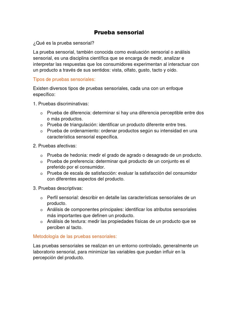 Prueba Sensorial y de Aceptacion | PDF | Producto (Negocio) | Mercado ... Prueba Sensorial y de Aceptacion | PDF | Producto (Negocio) | Mercado ...