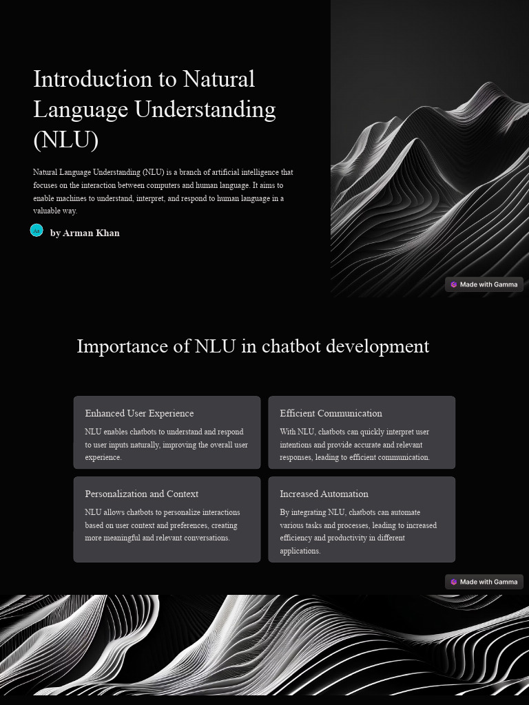 Introduction To Natural Language Understanding NLU | Download Free PDF | Human Communication ...