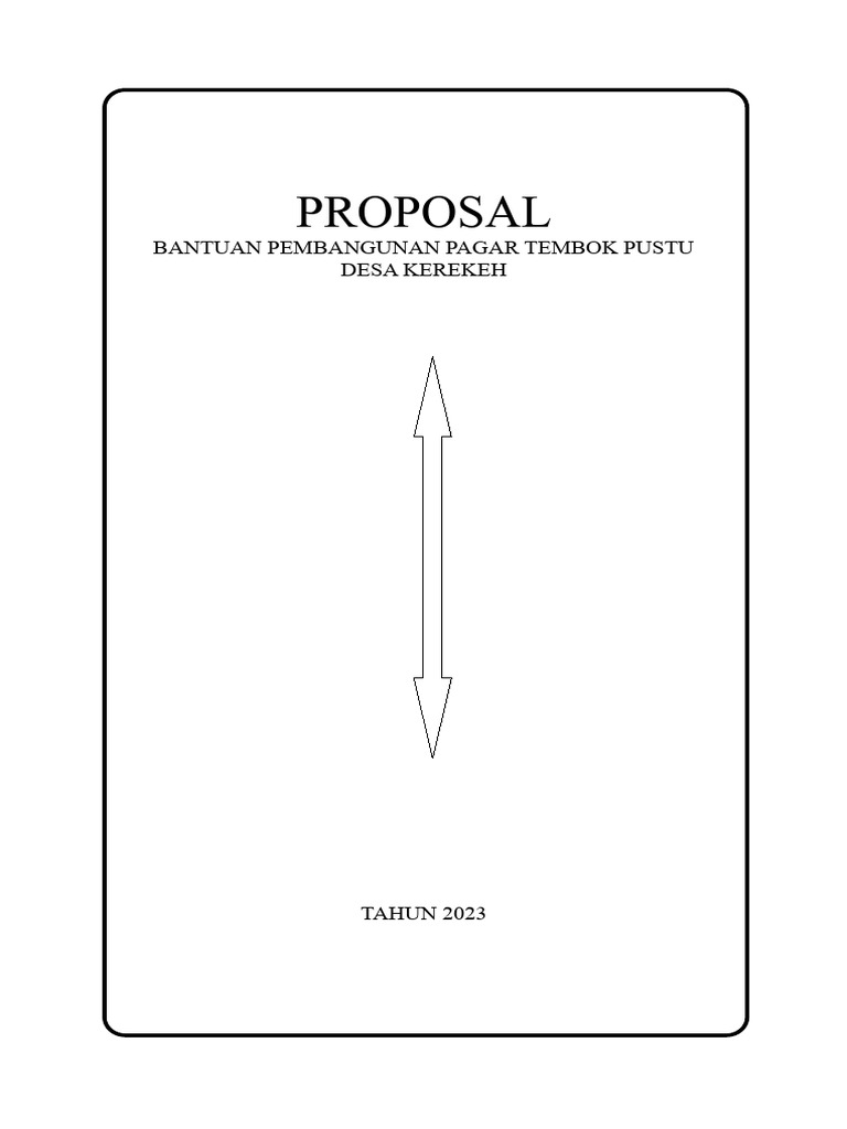 Contoh Proposal Bantuan Pembangunan Posyandu | PDF | Ilmu Sosial