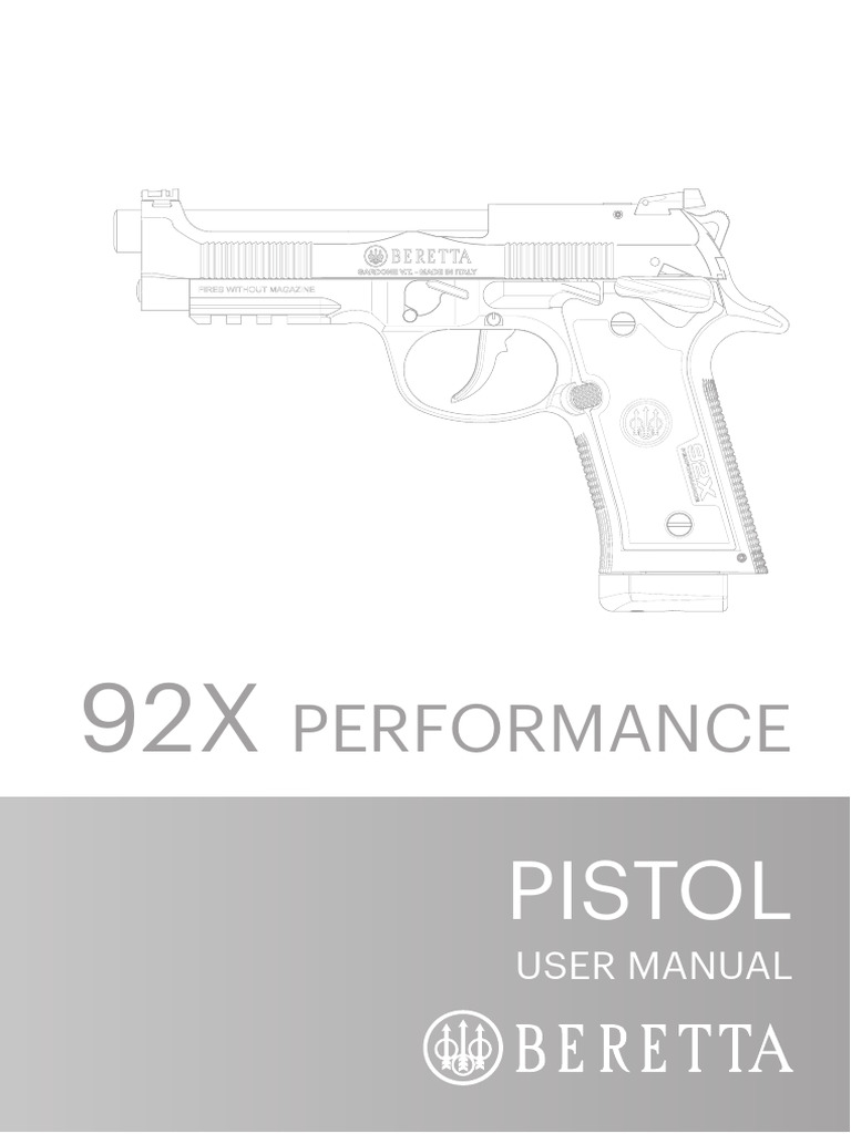 UM 92X ENG A4.cleaned | PDF | Trigger (Firearms) | Magazine (Firearms)