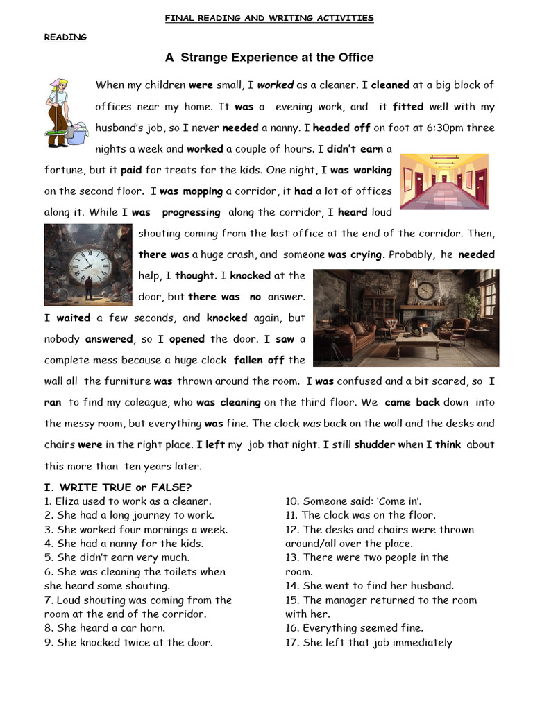 Final Reading and Writing Acitvities | PDF