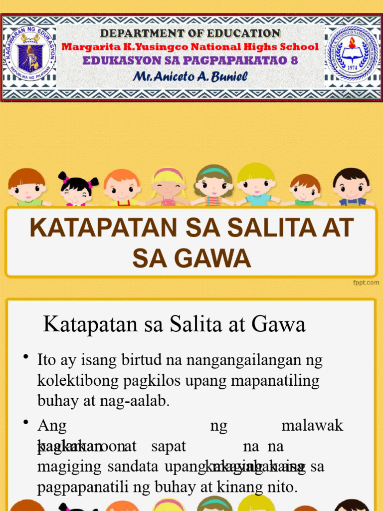 Esp8 Modyul 12 Katapatan Sa Salita at Gawa | PDF