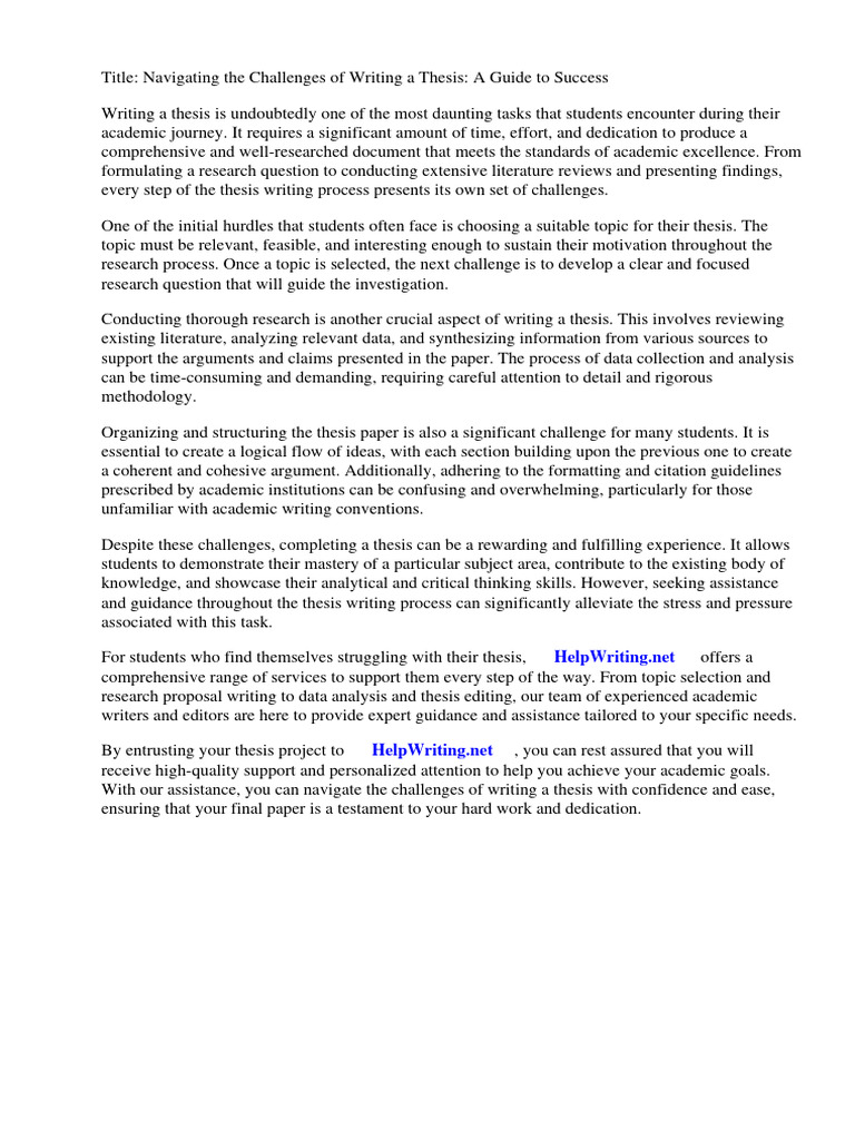 Parts of Thesis Paper PDF | PDF | Thesis | Methodology