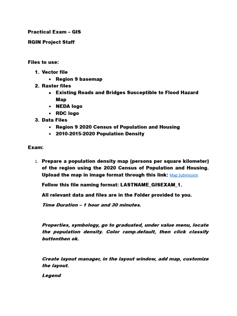Practical Exam-GIS | PDF