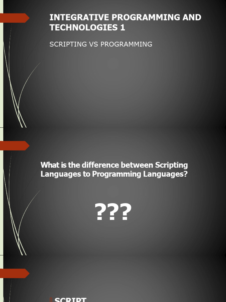 Integrative Programming and Technologies 1 | PDF