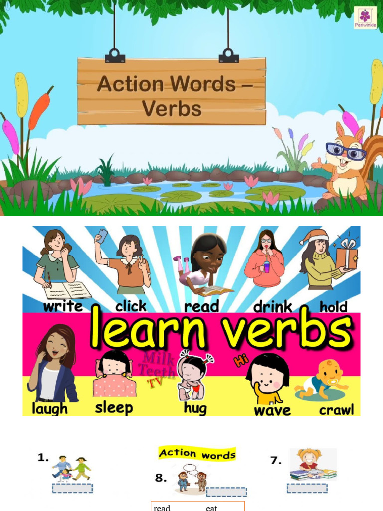 Action Words Grade 1 | PDF