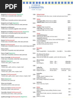 Gianetto Pizzeria Menu Overview | PDF | Pasta | Pesto
