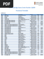 Pearson Edexcel IGCSE Timetable | PDF