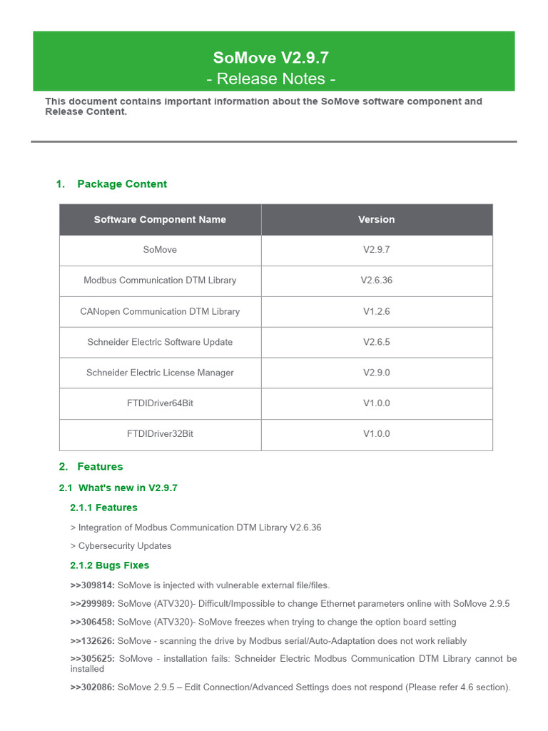 SoMove V2.9.7 Release Notes | PDF | Device Driver | Icon (Computing)